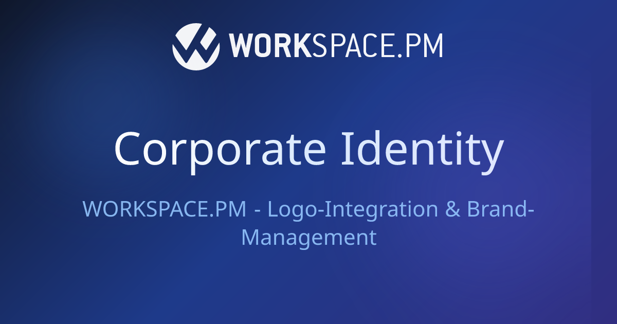 Corporate Identity | WORKSPACE.PM - Logo-Integration & Brand-Management